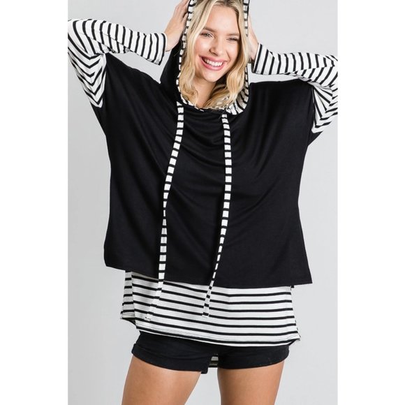 Tops | Double Layer Hoodie | Poshmark
